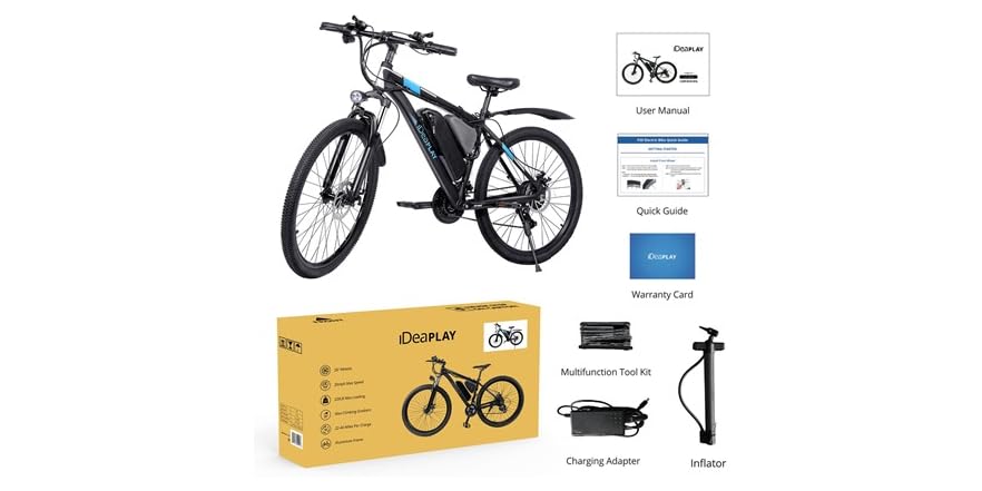 iDeaPlay 26'' Electric Bike P30 350W