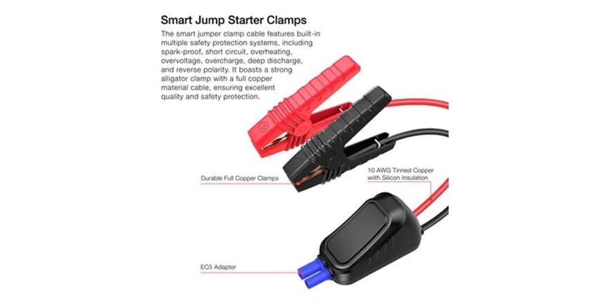 TRAVERSE 1000A-JS 1000A Peak 12V Car Jump Starter