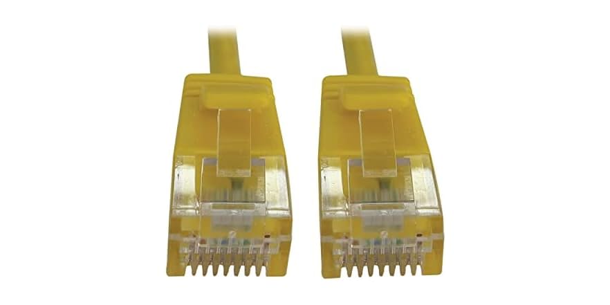 Tripp Lite Cat6a 10G Yellow Ethernet Cable