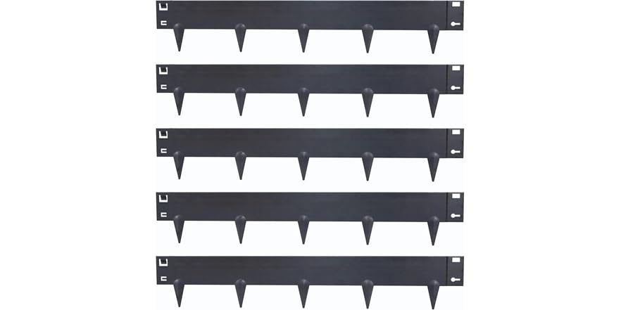 16' Metal Landscape Edging Border, 5 Pack- Choose Color (Open Box)