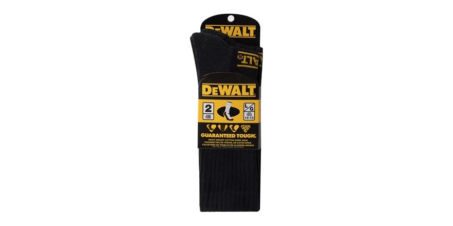 DeWalt Cotton Work Socks 4-Pairs