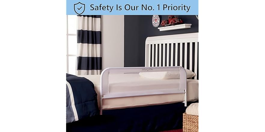 Dream On Me Adjustable Mesh Bed Rail