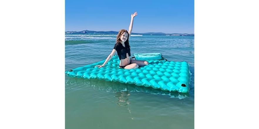Sunrio 72'' x 72'' Giant Inflatable Floating Mat