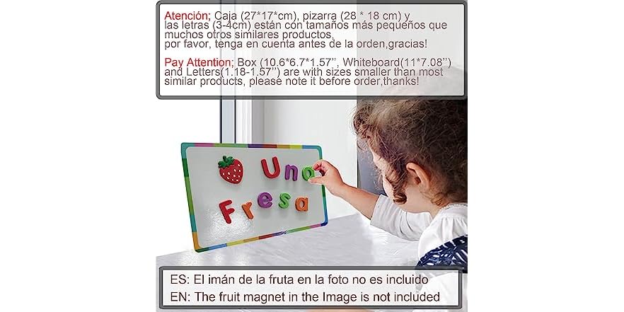 Spanish Magnetic Alphabet Letters