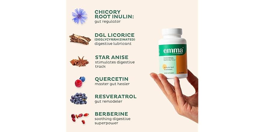 Emma Gut Health Supplement, 60ct