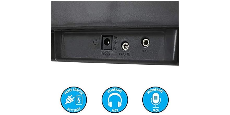 Plixio 61-Key Digital Electric Keyboard