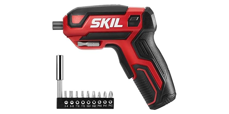 SKIL Rechargeable 4V Cordless Screwdriver w/Bits