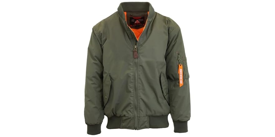 Mens Heavyweight Flight Bomber Jacket