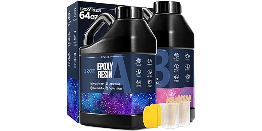 Epoxy Resin 64OZ - Crystal Clear Epoxy R