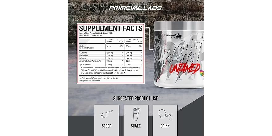 Primeval Labs Ape Untamed Pre Workout C4