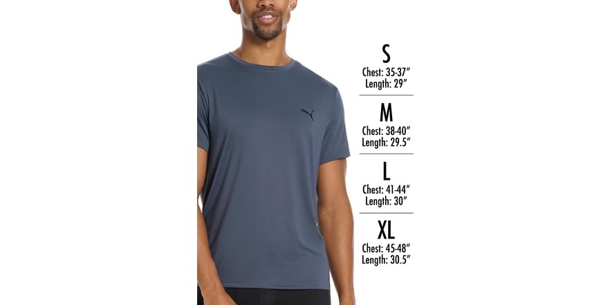 PUMA Men's 2pk Crew Neck Mesh Tee