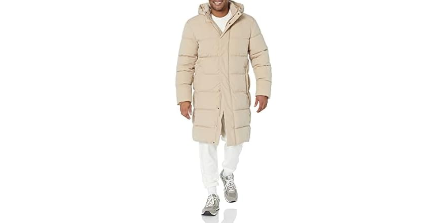Men's Hooded Long Puffer (up to 6X-Large Big Tall)