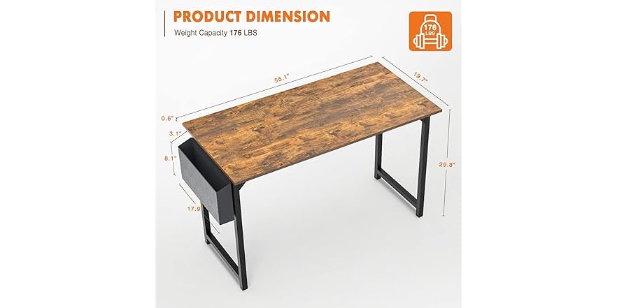 Sweetcrispy Computer Home Office Desk