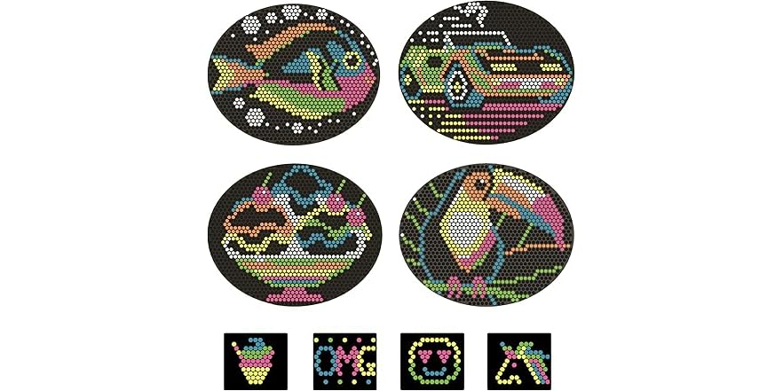 Lite Brite HD Template and Peg Refill Set