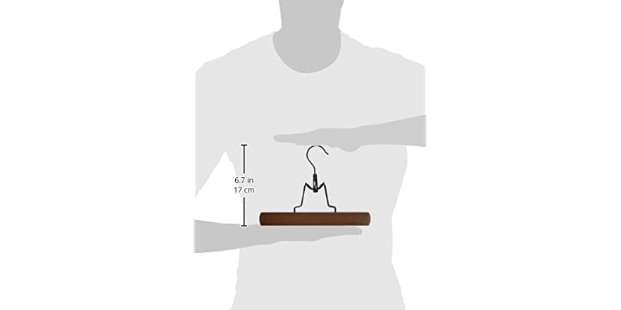 Whitmor GRADE A Wood Slack Hangers Set