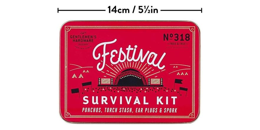 Gentlemen's Hardware 6Pc Music Festival Survival Kit