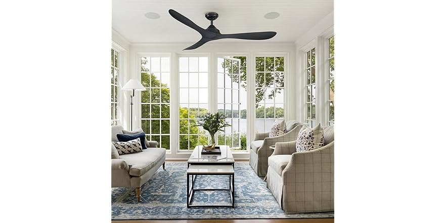 Parrot Uncle BBHTD20170J-BK 56in Ceiling Fan