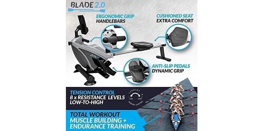 Bluefin Fitness Magnetic Rower Blade Refurb