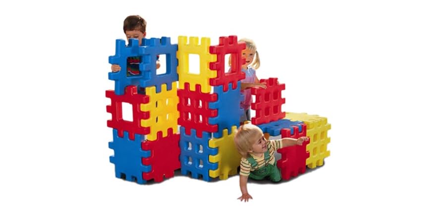 Little Tikes 18-Piece Big Waffle Block Set