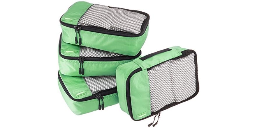 AmazonBasics 4-Piece Packing Cubes Set