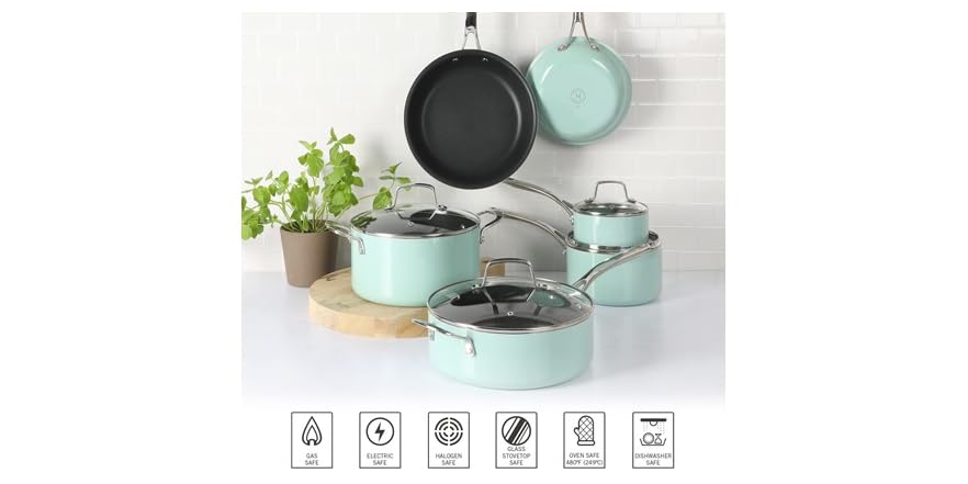 Martha Stewart Nonstick 10-Pc Cookware Set