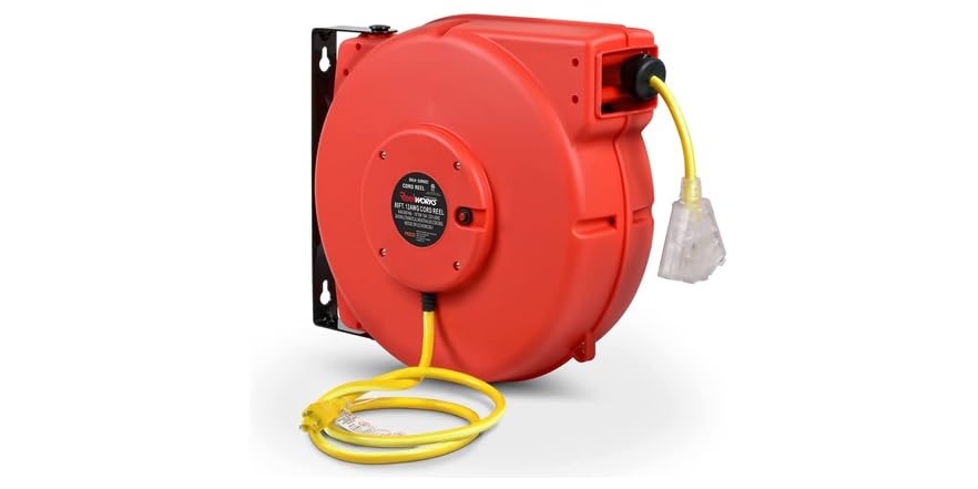 ReelWorks 80' 12AWG Extension Cord Reel