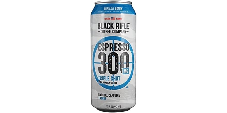 (12 Pack) Black Rifle Coffee RTD Vanilla Bomb, 15 Fl Oz