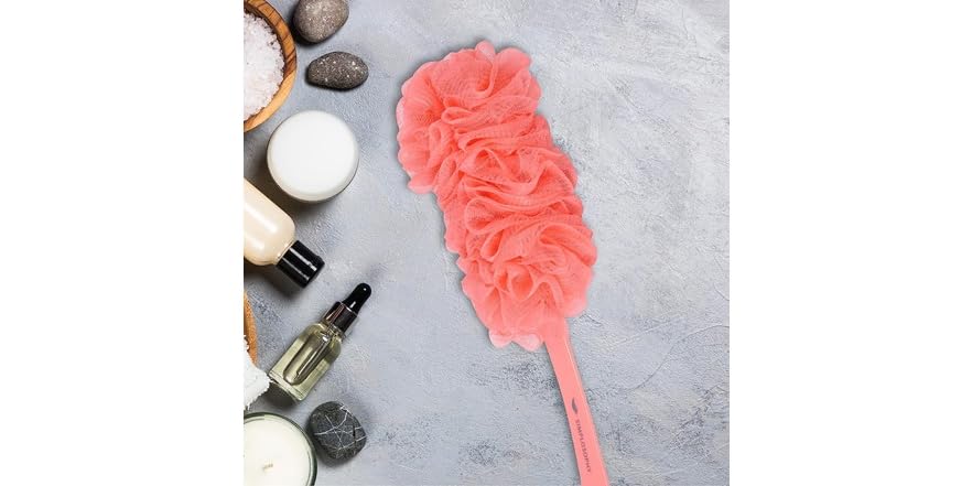 4Pk Pouf Bath Brush