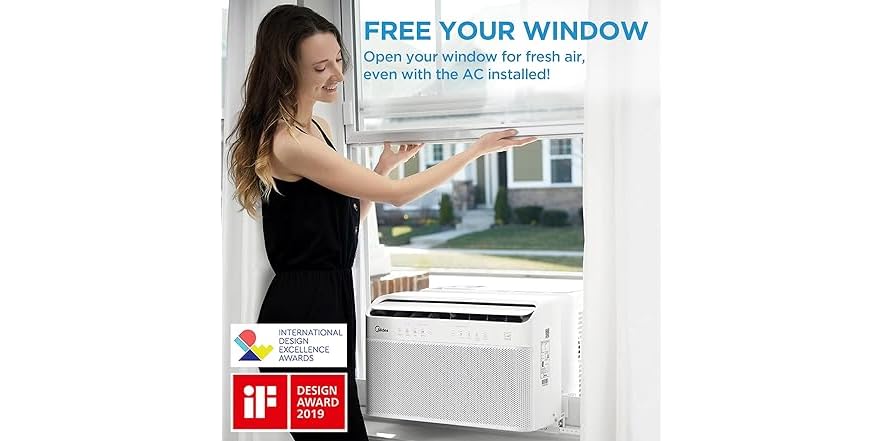 Midea MAW12V1QWT U-Shaped Window AC (Open Box)