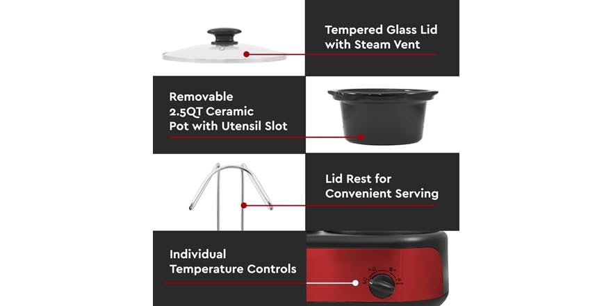 Elite Gourmet EWMST-325R Maxi-Matic Trip