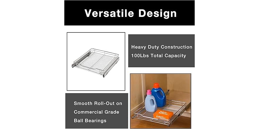Smart Design Pull Out Shelf - Medium