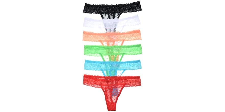 Angelina Lace Thongs w/ Heart Design