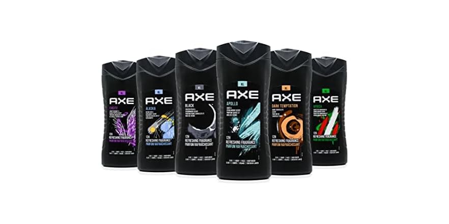 AXE 3-IN-1 Body, Face, Hair Wash, Variety Pack