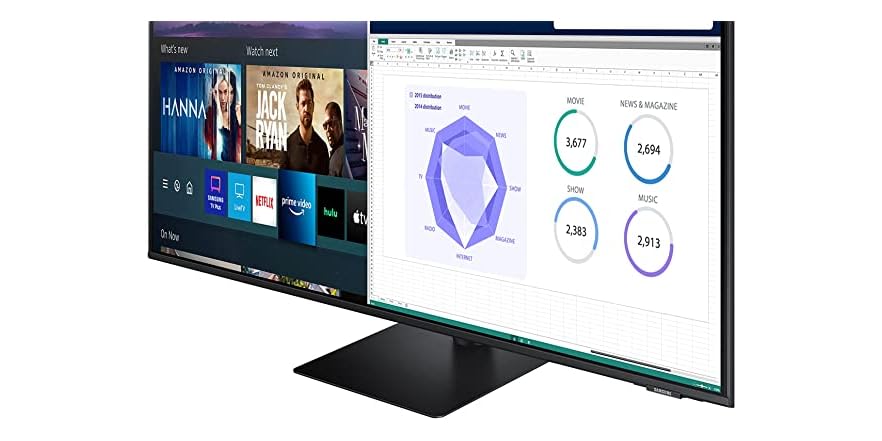 Samsung X003B28M0P Samsung M70 Smart Monitor, 43 Inch 4K