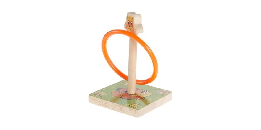 Zoo Animal Ring Toss Game Set for Preschoolers