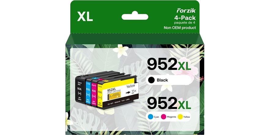 4 PACK Ink Cartridges for HP 952XL
