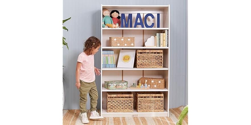 Ecr4kids Classic Bookcase 60in White Wash