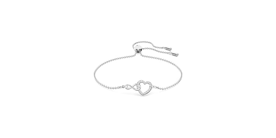 Swarovski Infinity Heart Bangle (Open Box)