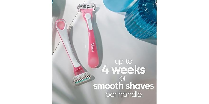 Venus Sensitive Disposable Razor Pink, 3