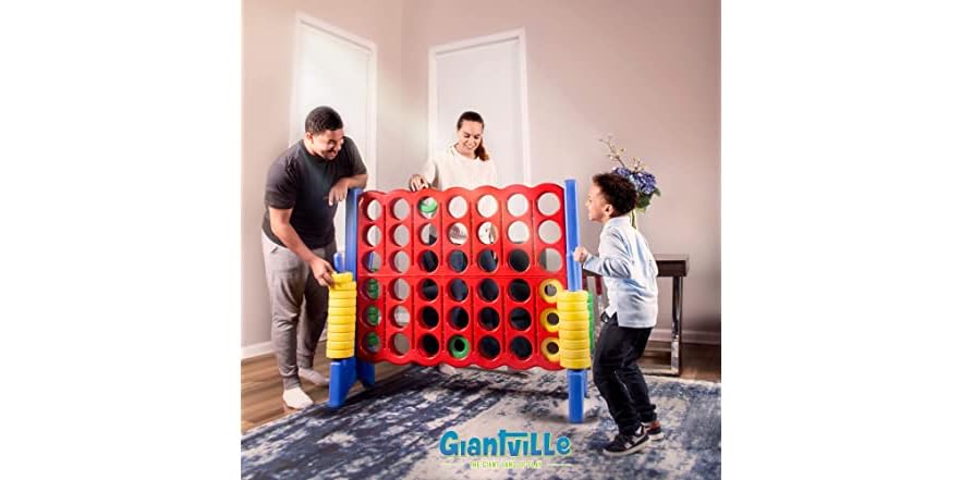 Giantville GV-C4-101. Giant 4 in a Row Connect Game (Open Box)