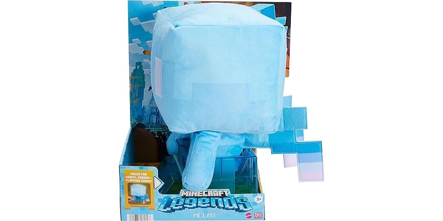 Mattel Minecraft Plush Allay with Lights