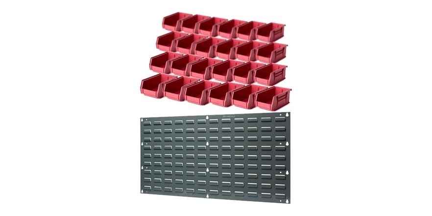 Storage Bin + Louvered Panel - Choose Your Size