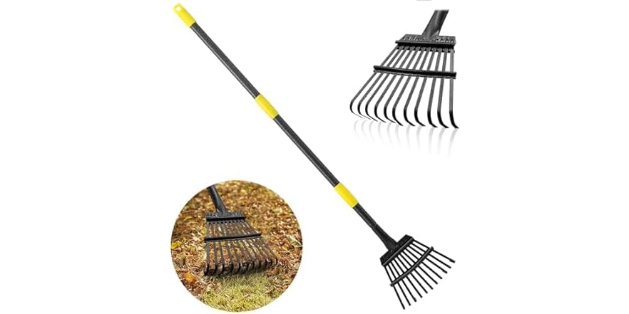 Adjustable Long Handle Garden Rake