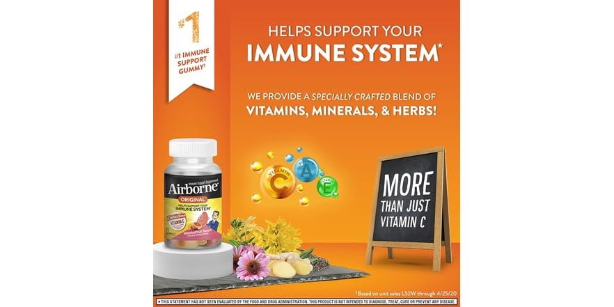 Airborne Immune Support Gummies 42 Count
