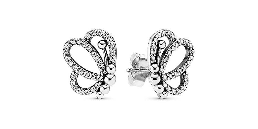 Pandora 297912CZ Pandora Butterfly Outlines, Clear CZ S (Open Box)