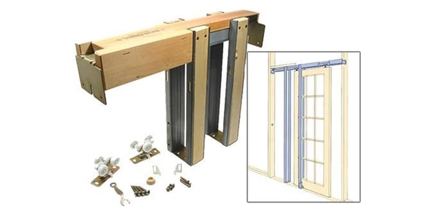 36"x96" Commercial Pocket Door Frame