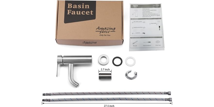 AMAZING FORCE Single Handle Bathroom Faucet