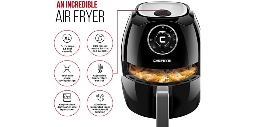 Chefman 6.5 Quart Air Fry Oven (Open Box)