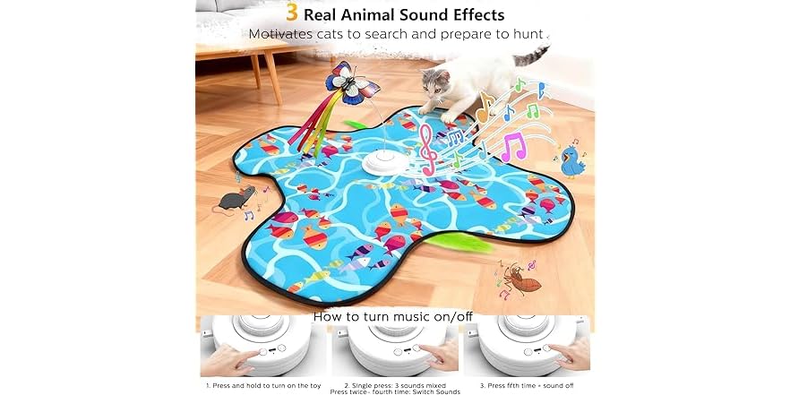 Tlaijiang Touch Activated Cat Toy