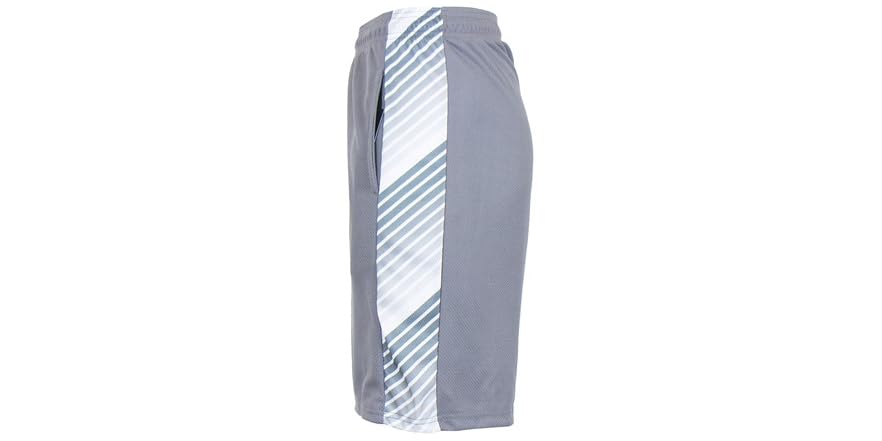 Womens Loose Fit Stripe Mesh Shorts